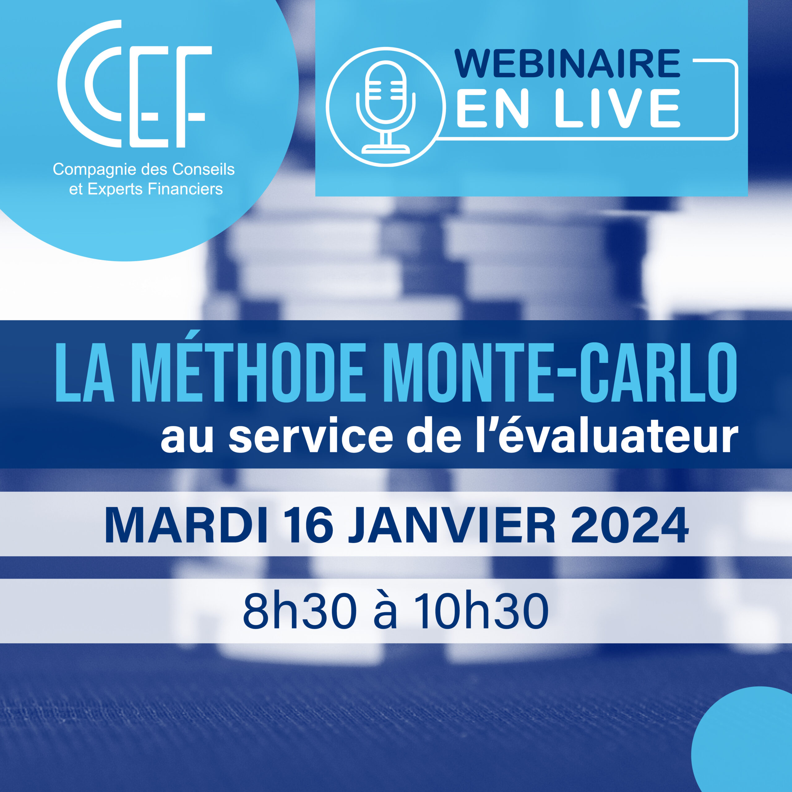 Webinaire - La méthode Monte-Carlo - Mardi 16 janvier 2024 - CCEF