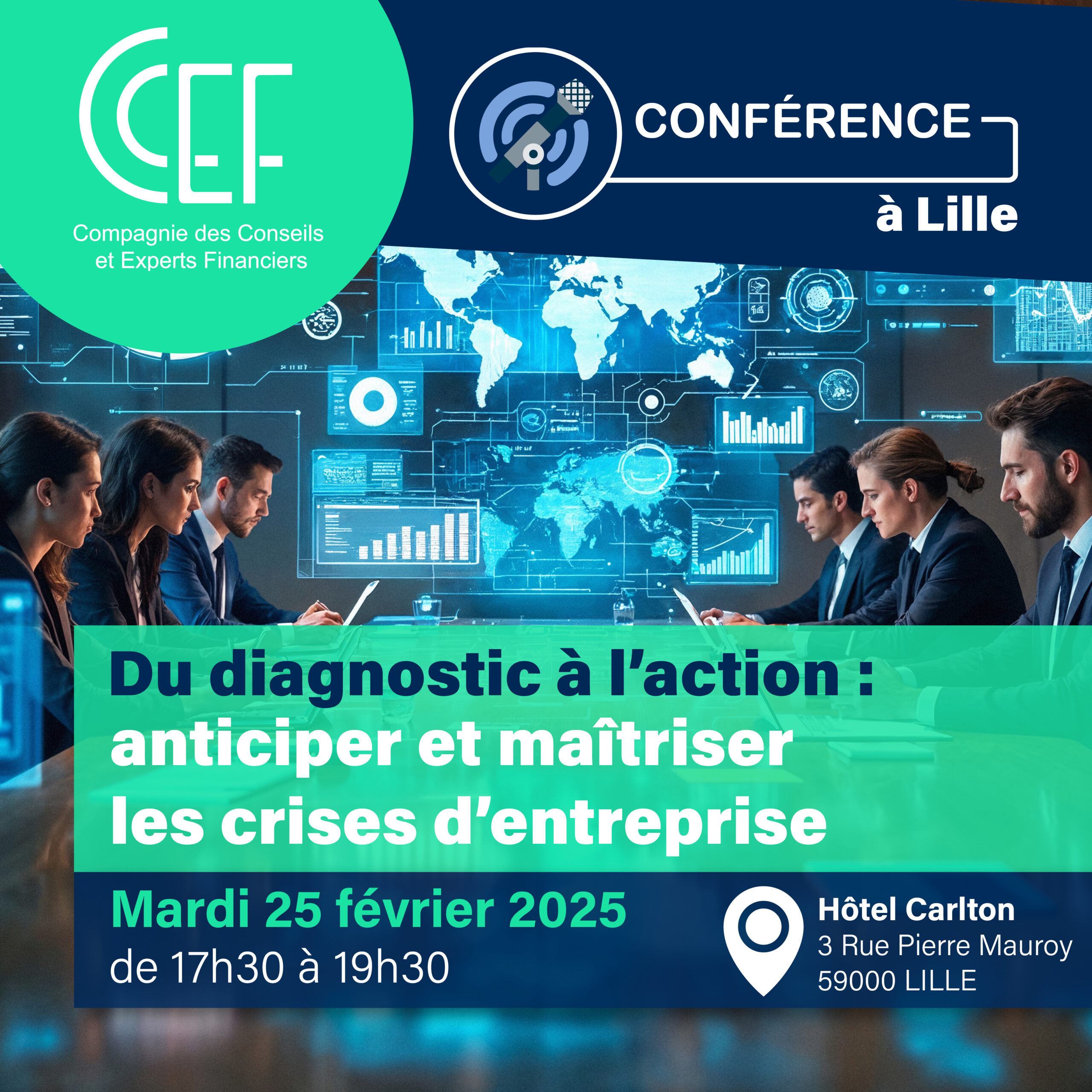 Conférence Du diagnostic à l’action : anticiper et maîtriser les crises d’entreprise - Mardi 25 ...